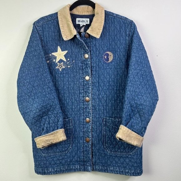 Haik's | Jackets & Coats | Haiks Vintage Quilted Womens Denim Jacket ...